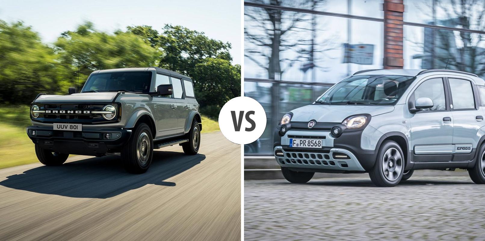 Ford Bronco vs Fiat Panda vergelijking - verschillen, prijzen en ...