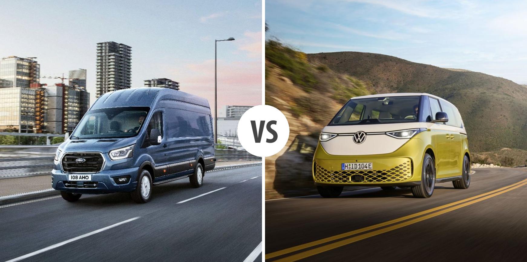 Ford Transit Bus vs VW ID. Buzz Bus vergelijking - verschillen, prijzen ...