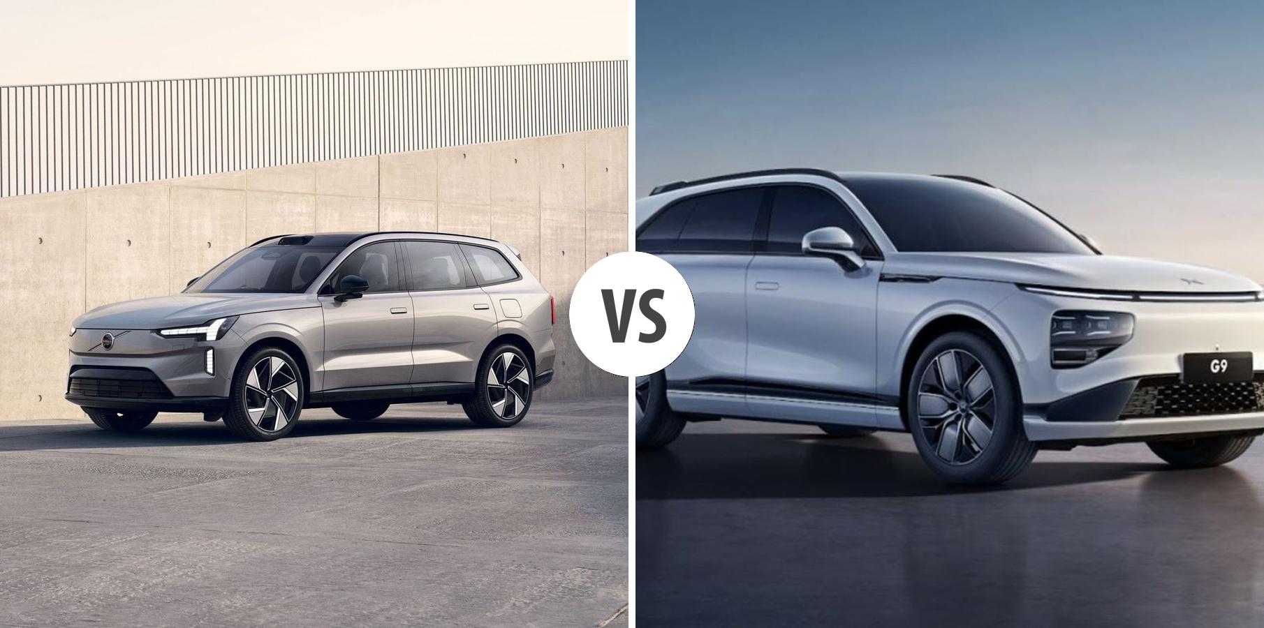 Volvo EX90 vs XPeng G9 vergelijking - verschillen, prijzen en ...